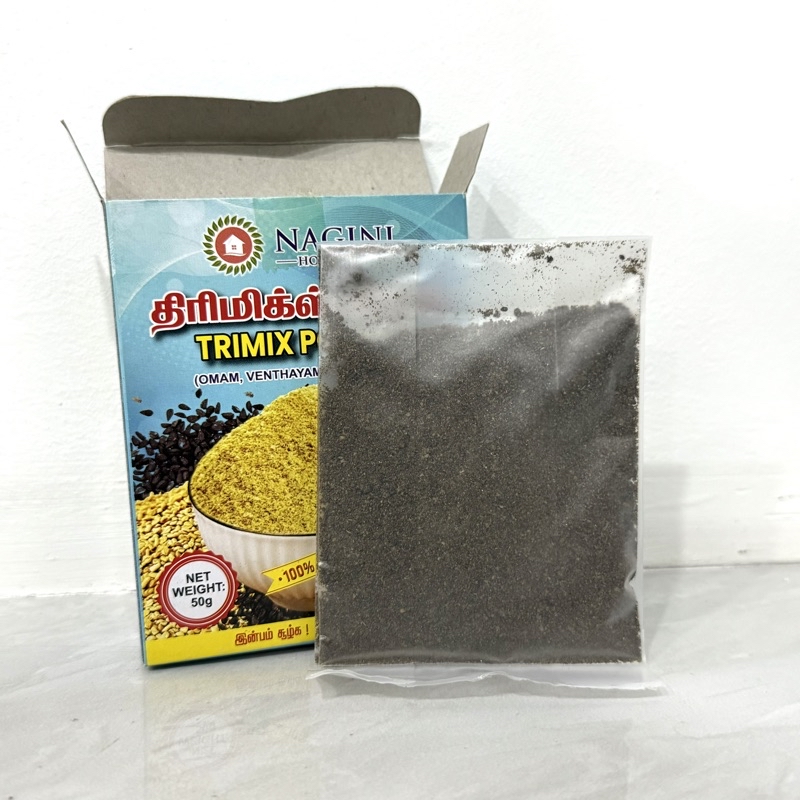 NAGINI Trimix Powder (50g) Omam, Venthayam, Karunjiragam | Shopee Malaysia