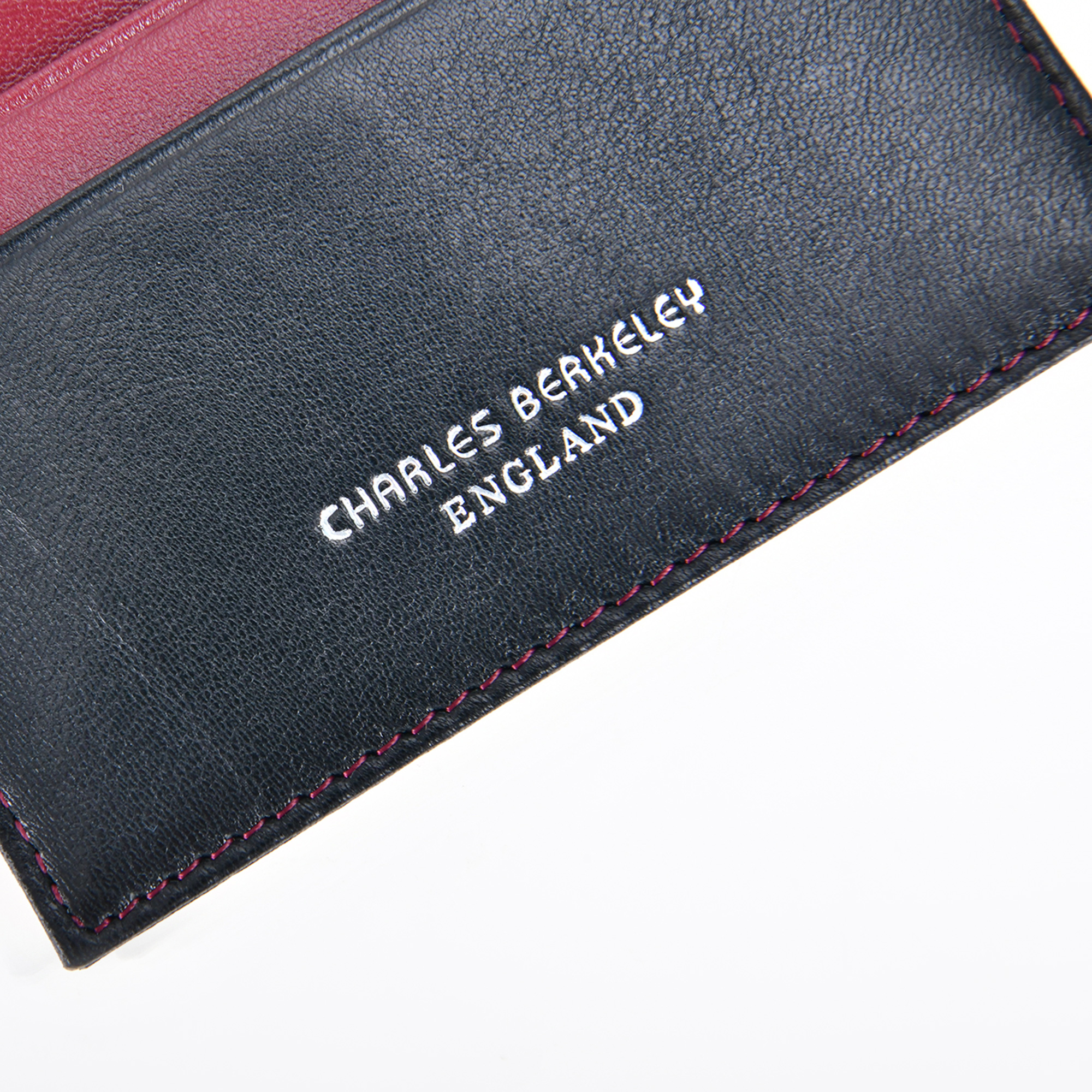 Charles Berkeley MASON Genuine Calf Leather Cardholder Slim Contrast ...