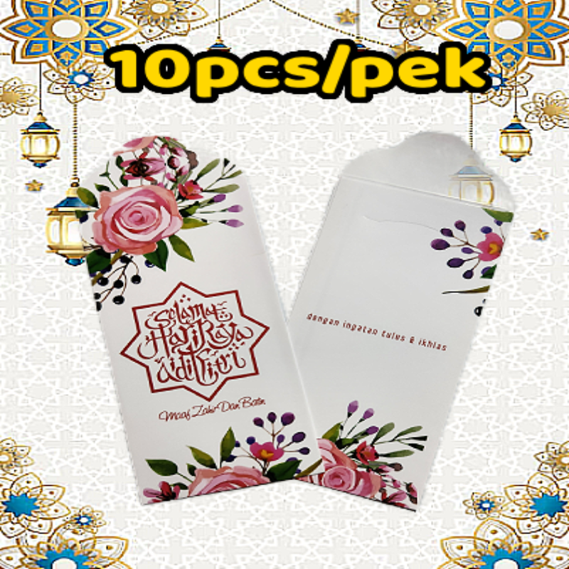 Viral 10pcs Sampul Duit Raya 2025 Murah Money Packets Hari Raya Green ...
