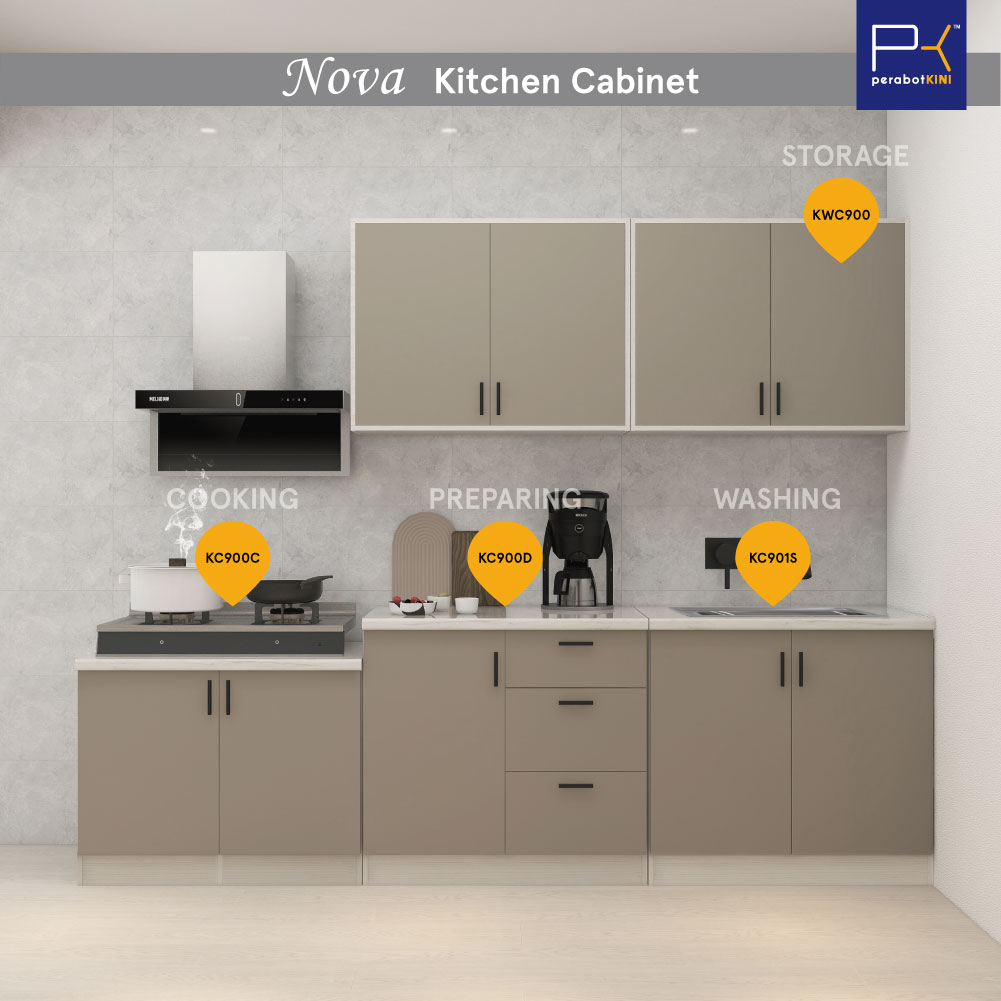 [FREE INSTALLATION] Nova Kitchen Cabinet Series for Wet & Dry Kitchens ...