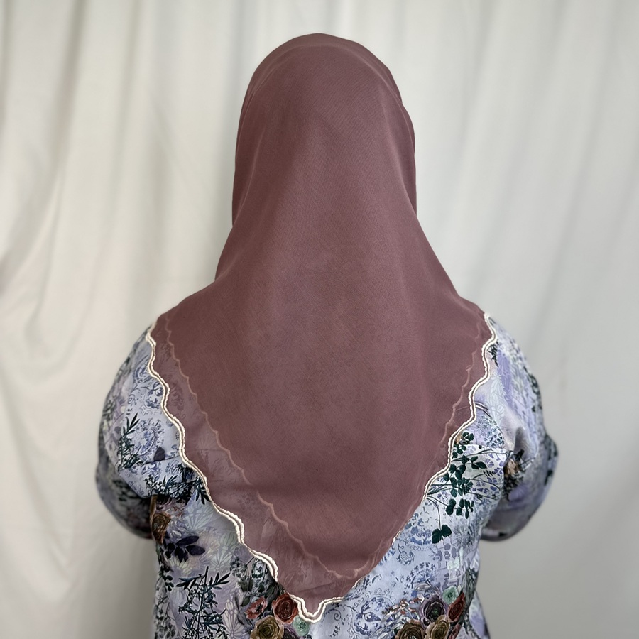 Tudung Bawal Sulam Cotton SOPHIA Embroidery 45" Premium Plain Scarf ...