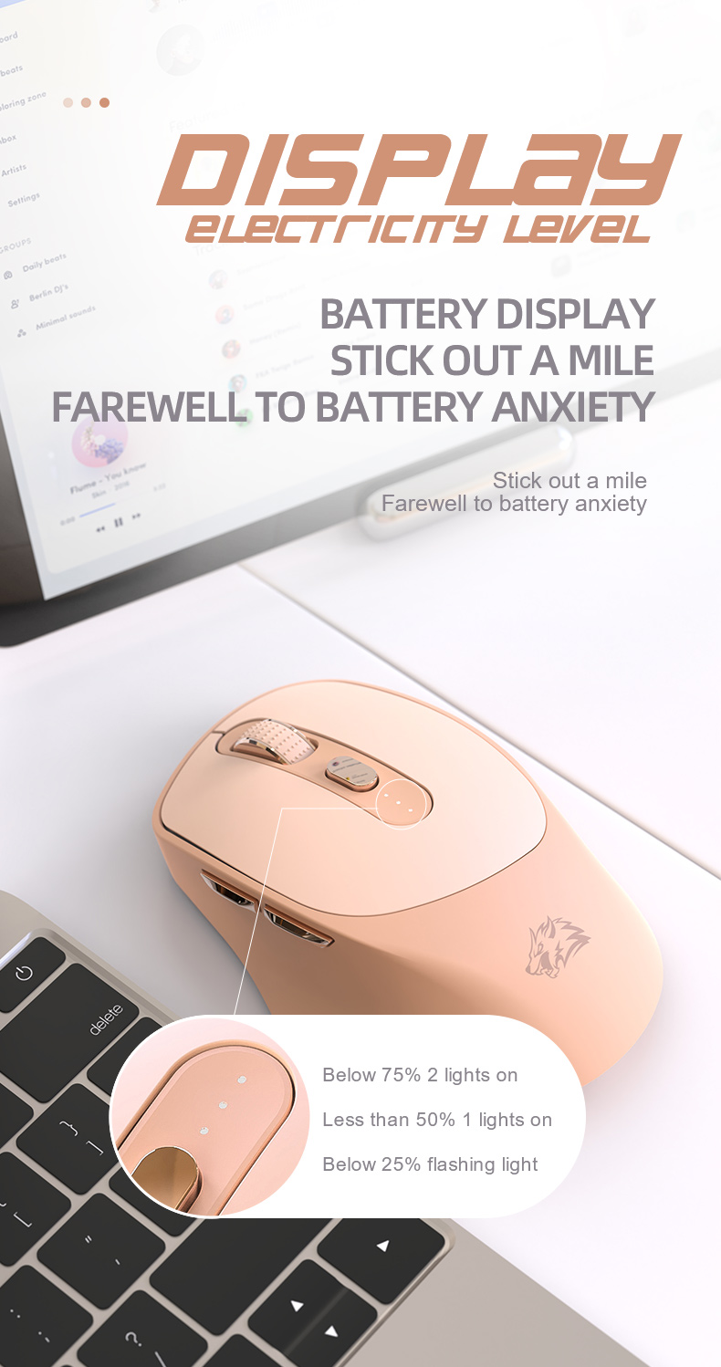 Attack Shark X7 Wireless Mouse Rechargeable 2.4G&Bluetooth5.0 4000dpi ...