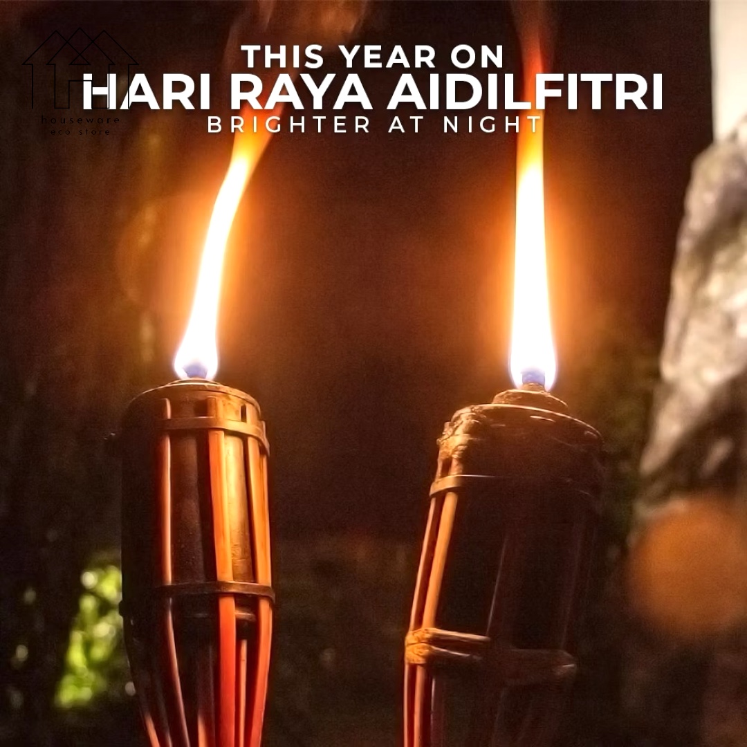 90cm Decoration Bamboo Lamp Gasoline Festival Raya / Lampu Pelita Buluh ...