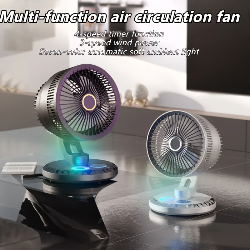 [Recommendation] 10000mAh Rechargeable Fan Table Fan LED Silent Table ...