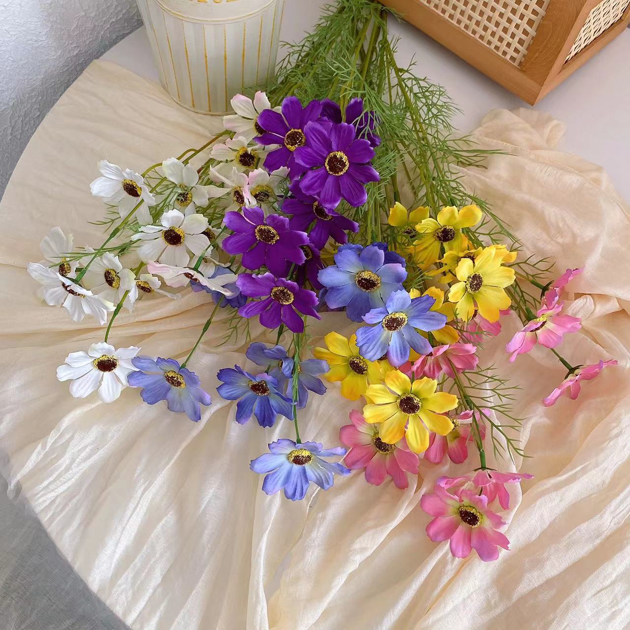 6 & 9 Head Lotus Gesang Flower for Wedding Home Office Decoration ...