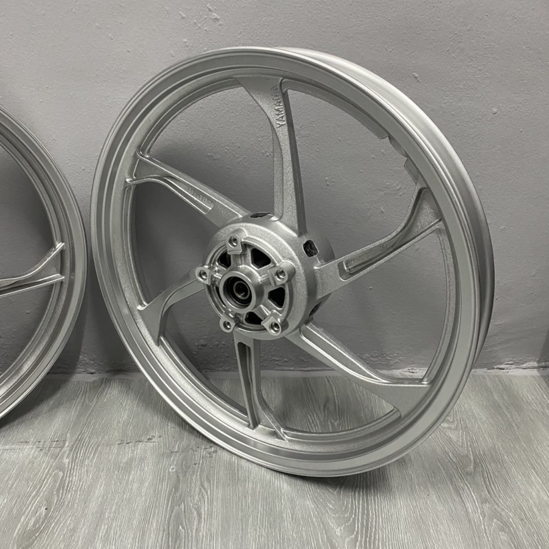 Y15ZR V1 V2 SPORT RIM ENKEI FULL COP 6 BATANG 6L WITH BEARING & FRONT DISC PLATE SILVER 1.60/1. ...