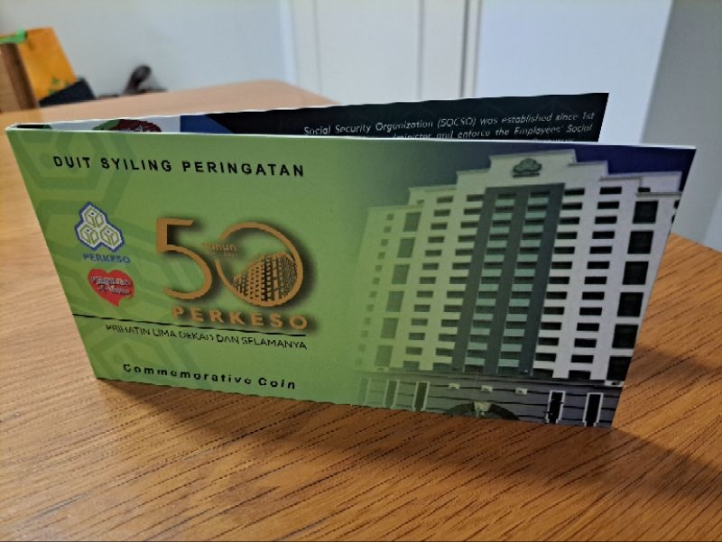 2021 Malaysia Perkeso Socso 50th Anniversary Ringgit RM1 Commemorative ...