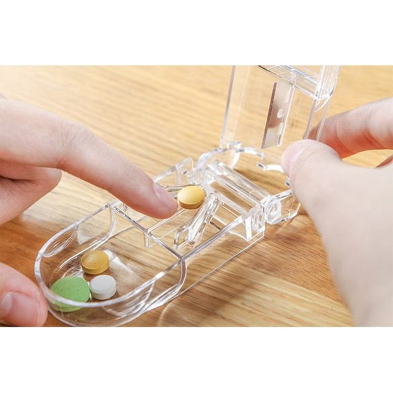 [Ready Stock] Portable Transparent Plastic Medicine Tablet Pill Cutter ...