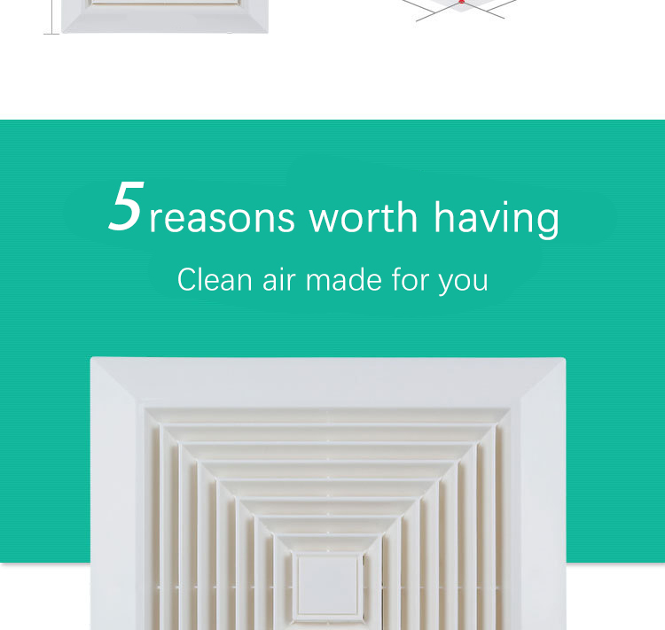 Kipas Ekzos Fan 6/8/10/12/14 Inch Household Silent Bathroom Shutter ...