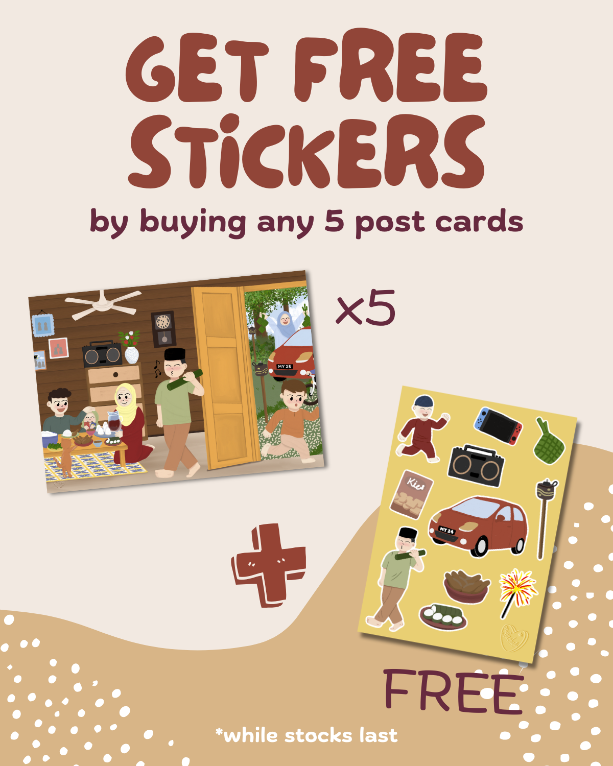 Poskad Hari Raya Aidilfitri 2025 | Shopee Malaysia