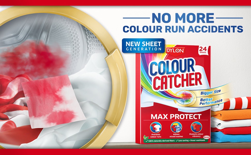 DYLON Colour Catcher Max Protect Complete Action+ Laundry Sheets ...