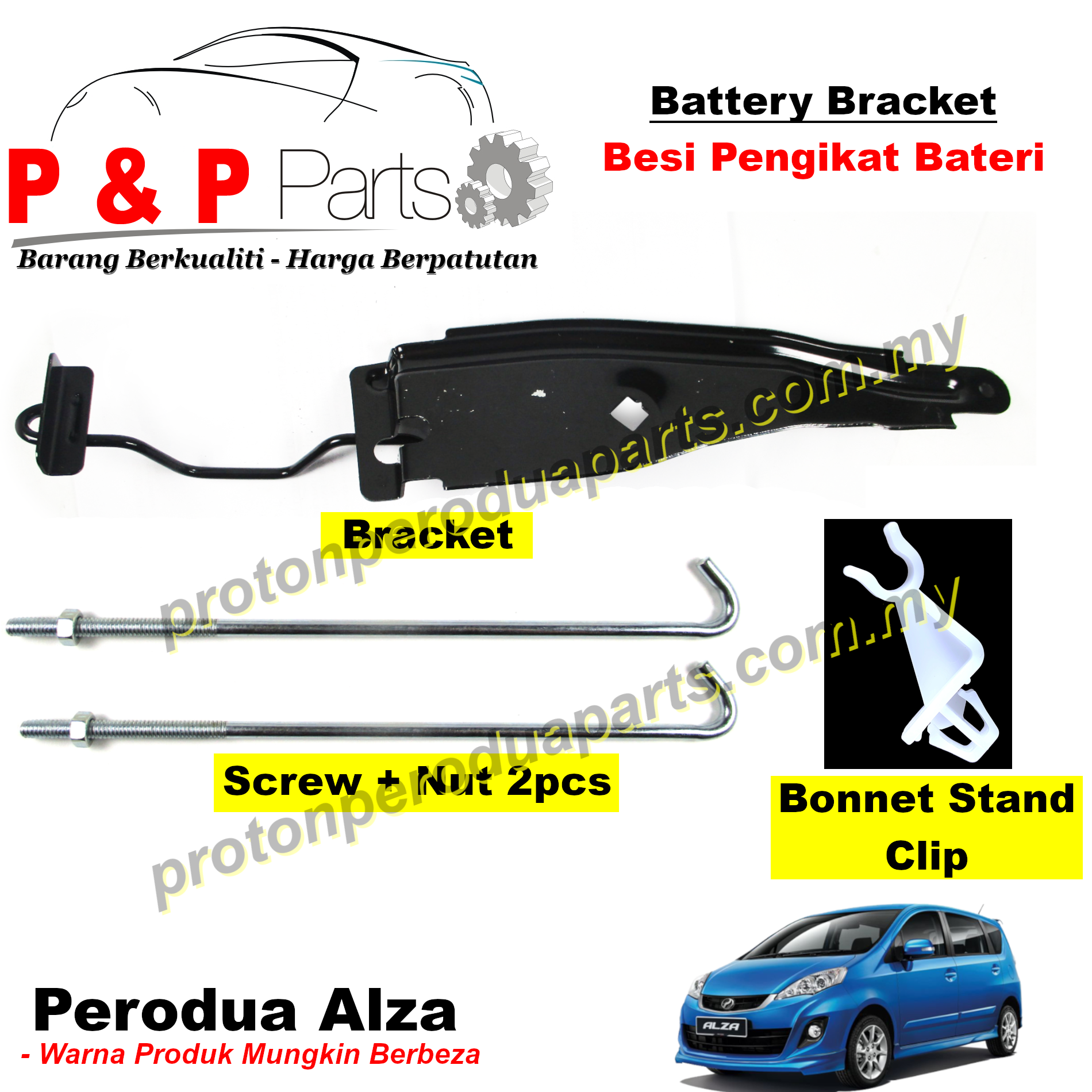 Battery Bracket - Besi Pengikat Bateri For Perodua Alza First ...