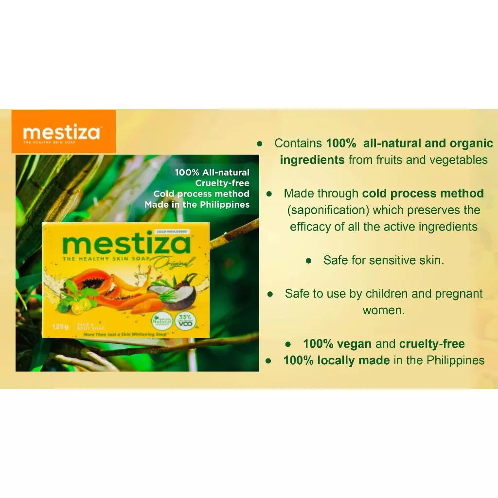 Mestiza Face & Body Soap Original (60g & 125g) | Shopee Malaysia