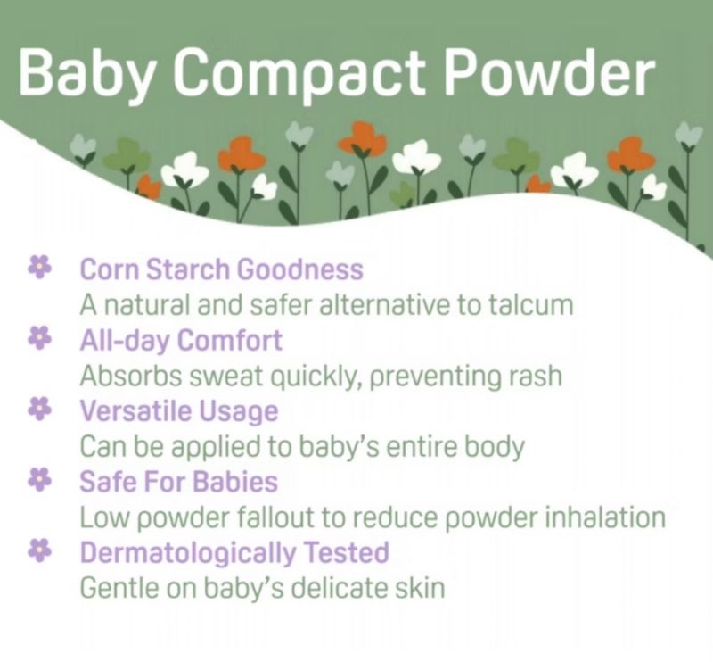 Pigeon Baby Compact Powder 10g with puff (Beige/White color) | Shopee ...