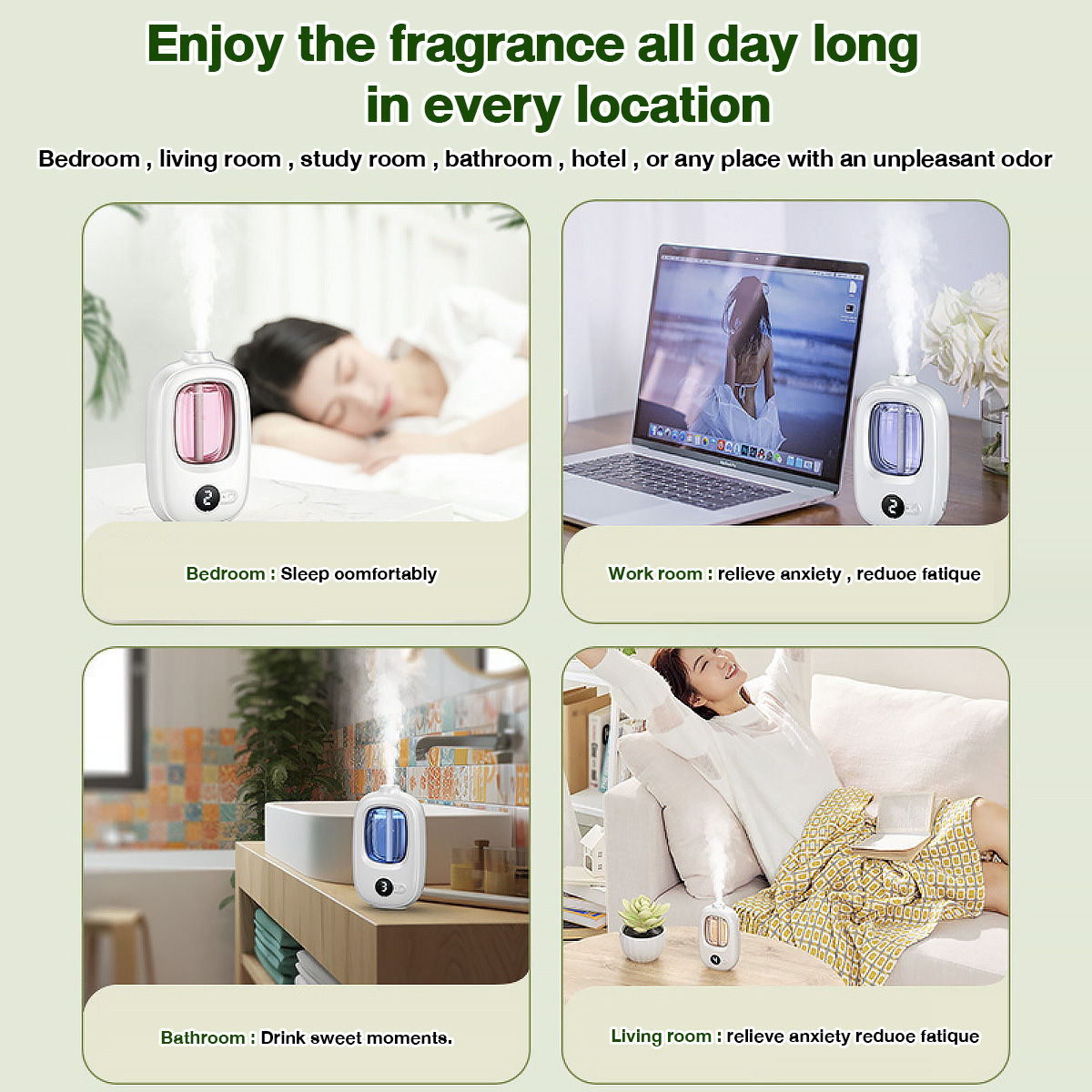 【Wholesale Price】Home Diffusers Essential Oil Auto fragrance spraying ...