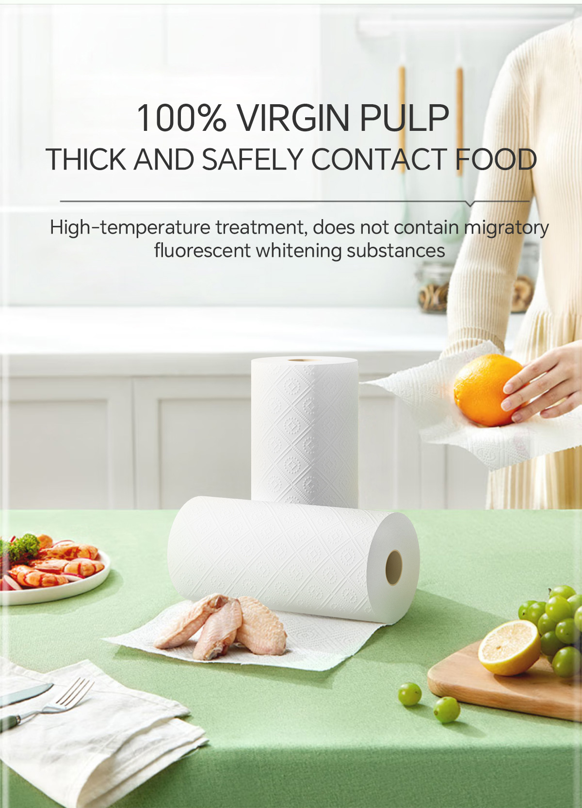 [3PCS]Carina Kitchen Towel Pull-up Towel Hanging Removable Oil ...