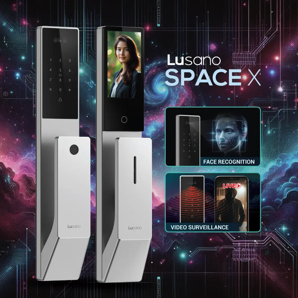 LUSANO Smart Door Lock Digital Fingerprint Lock with Camera | Installation Service | LUSANO ...