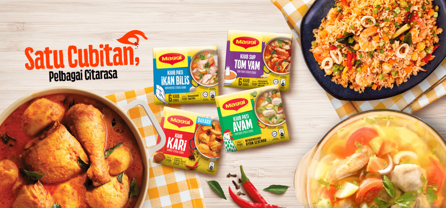 Maggi Ikan Bilis Kari Cubes Paste Chicken Maggie Megi Tomyam Curry 60g ...
