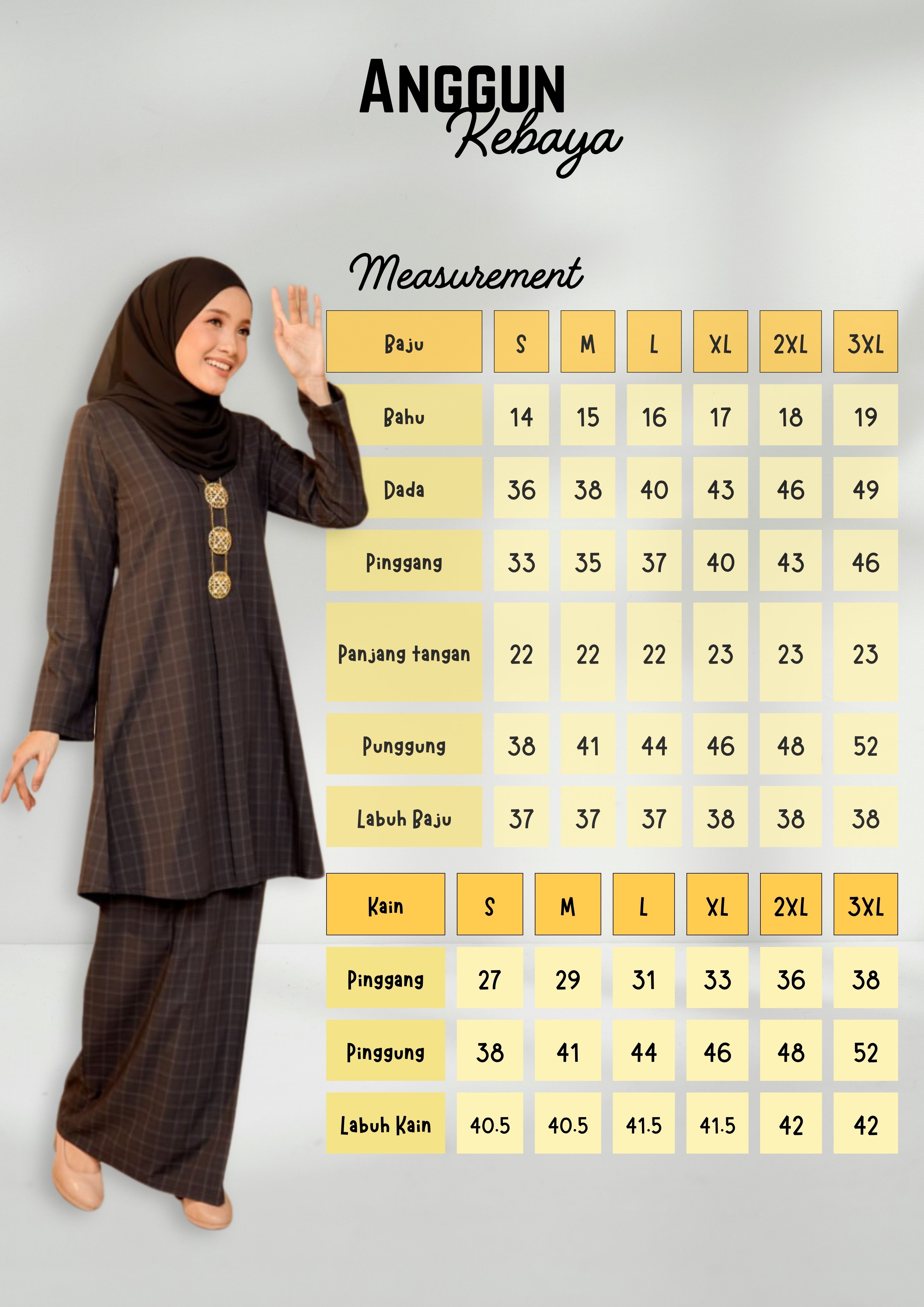 Kebaya Labuh Cotton Kebarung Kebarong Kurung Raya Modern Plus Size Kain ...
