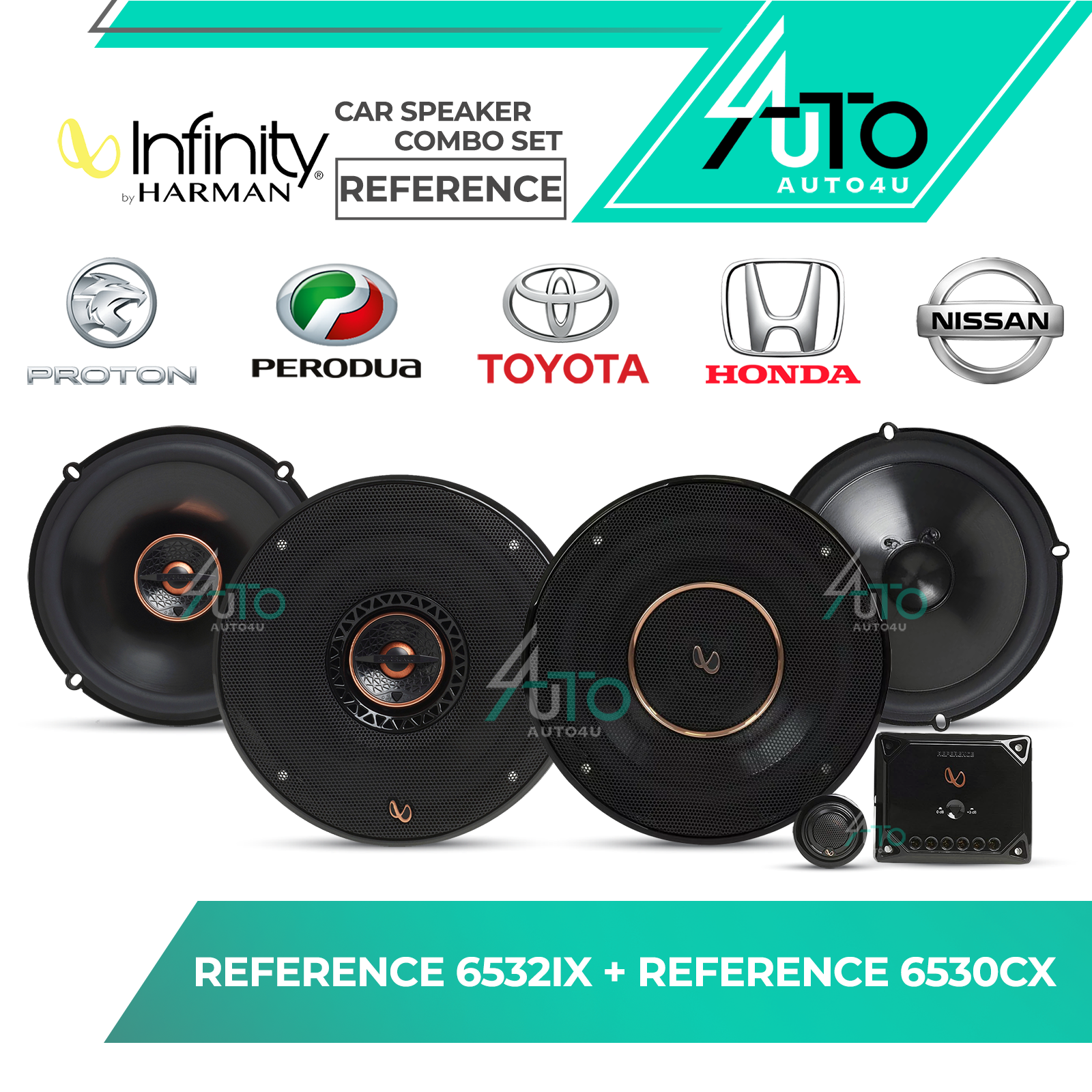 Infinity x Perodua Myvi Car Speaker Plug & Play Infinity Alpha Reference Myvi Gen3 Myvi G3 Combo ...