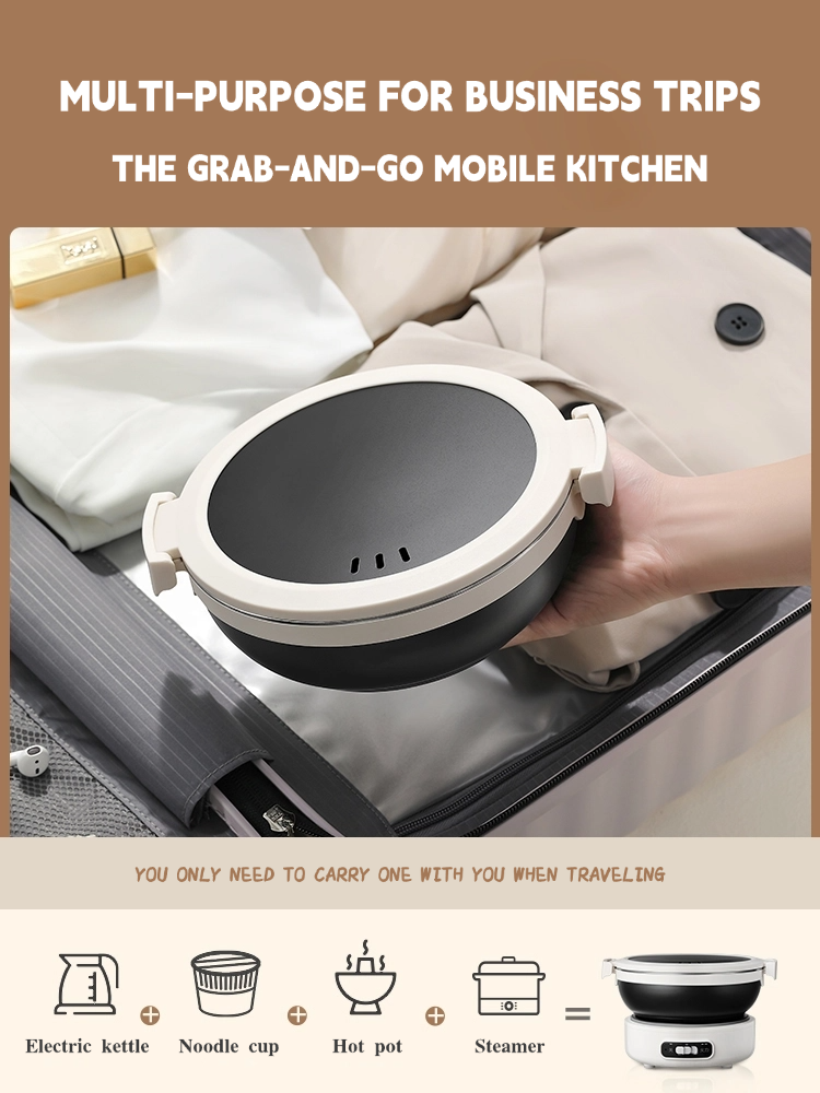 Portable Electric Cooker Foldable Multifunctional Non-Stick Multi ...