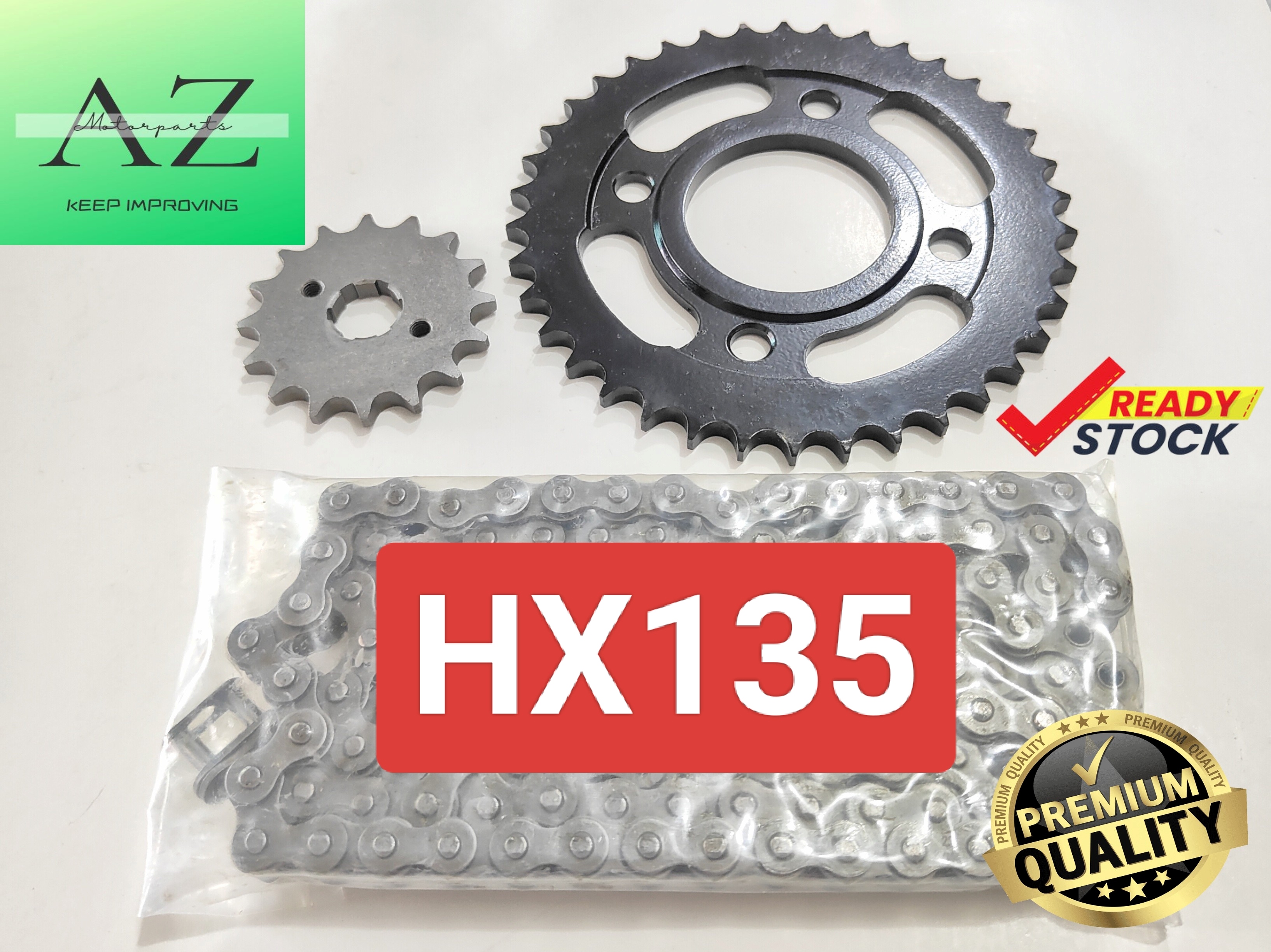 HONDA HX135 RAIDER 428 SPROCKET SET | Shopee Malaysia