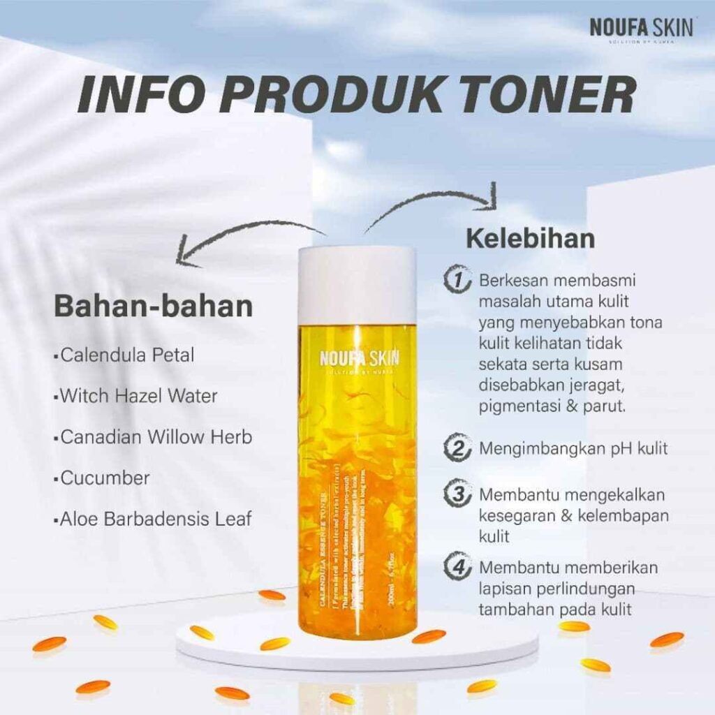 NOUFA TONER Calendula Essence By Noufa Beauty | Shopee Malaysia