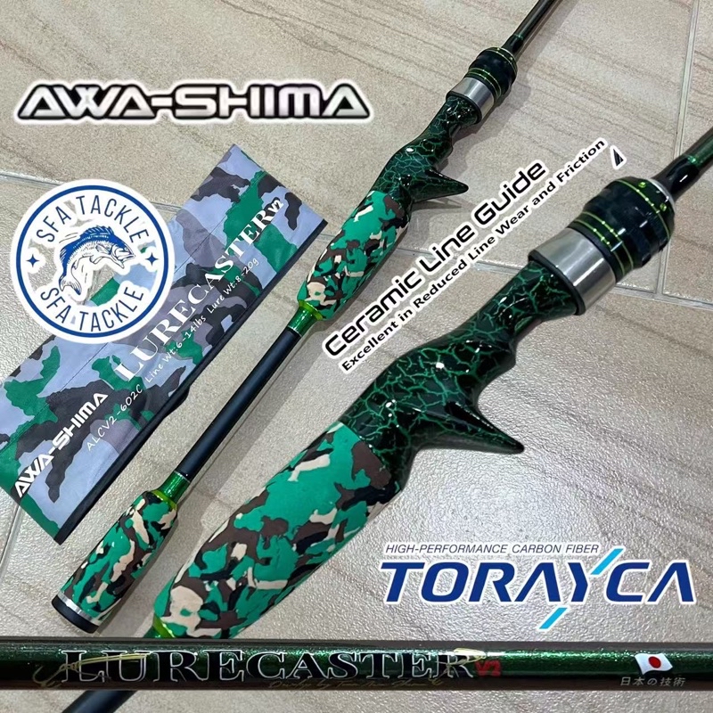 NEW ARRIVAL 2025 AWA~SHIMA LURE CASTER V2 CASTING 2PIECE ROD | Shopee ...