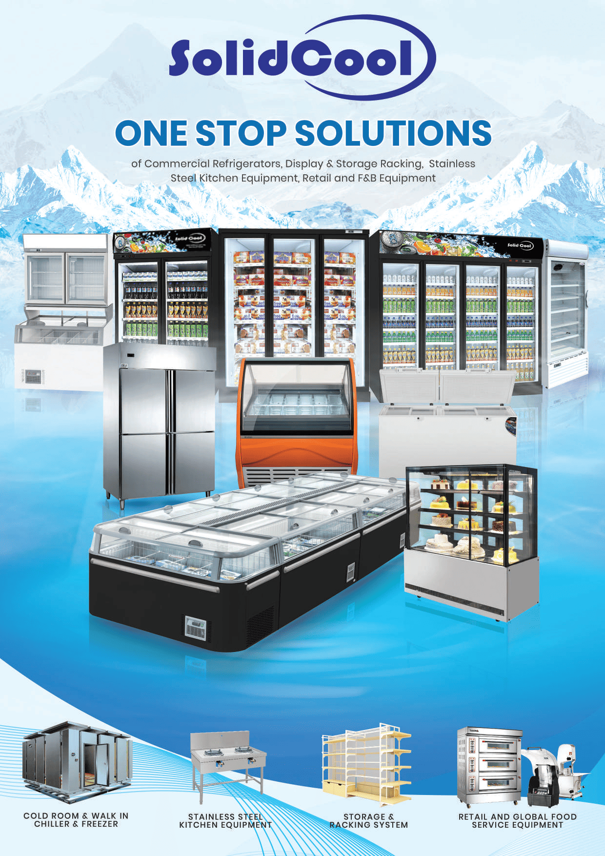 [ SOLID COOL ] UPRIGHT 4 DOOR CHILLER FREEZER | Stainless Steel Blower System | Shopee Malaysia