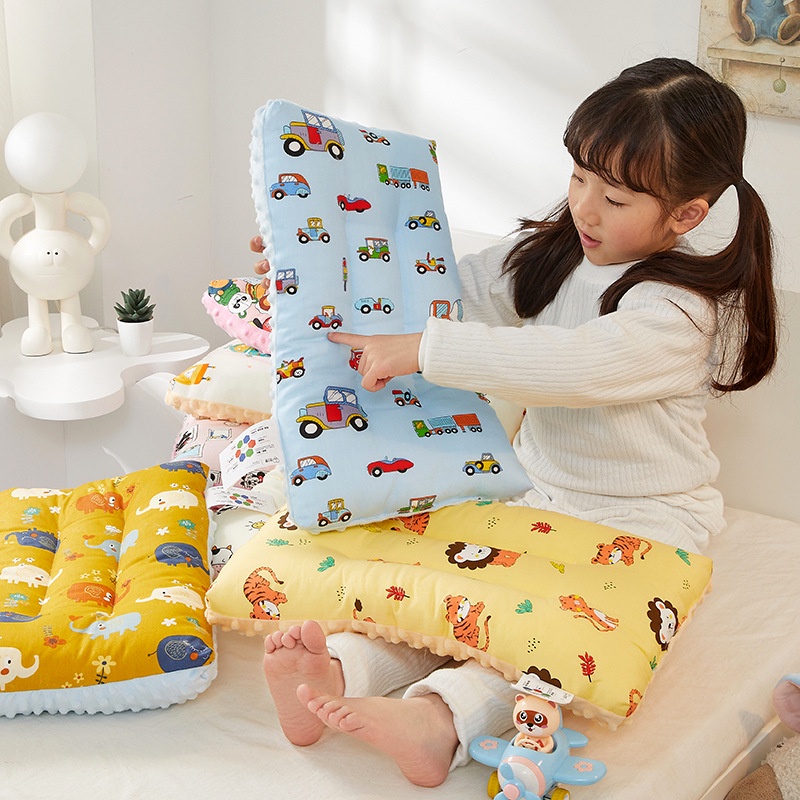 Baby Buckwheat Pillow Cotton Striped Shaped Baby Pillows For Children ...