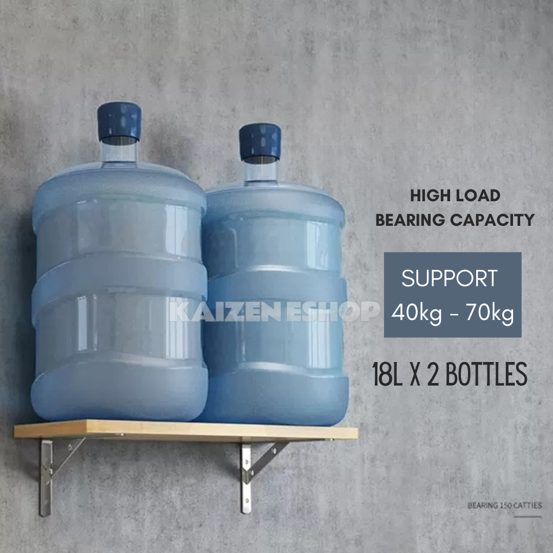 Kaizen Heavy Duty Stainless Steel L-Shaped Wall Shelf Wall Decoration ...