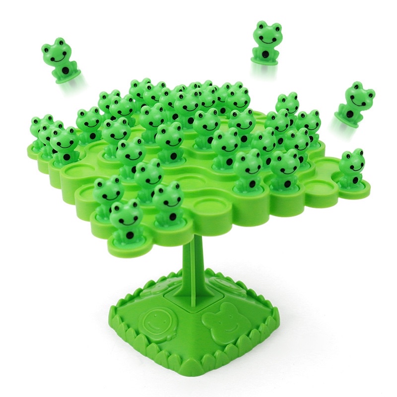 50pcs FROG Board Games for Kids Frog Stackable Balance Tree Toy Puzzle ...