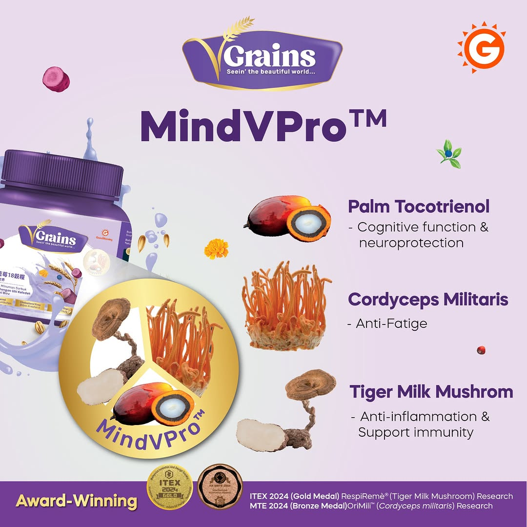 GoodMorning VGrains with MindVPro Tocotrienols and 18 Grains 850g ...