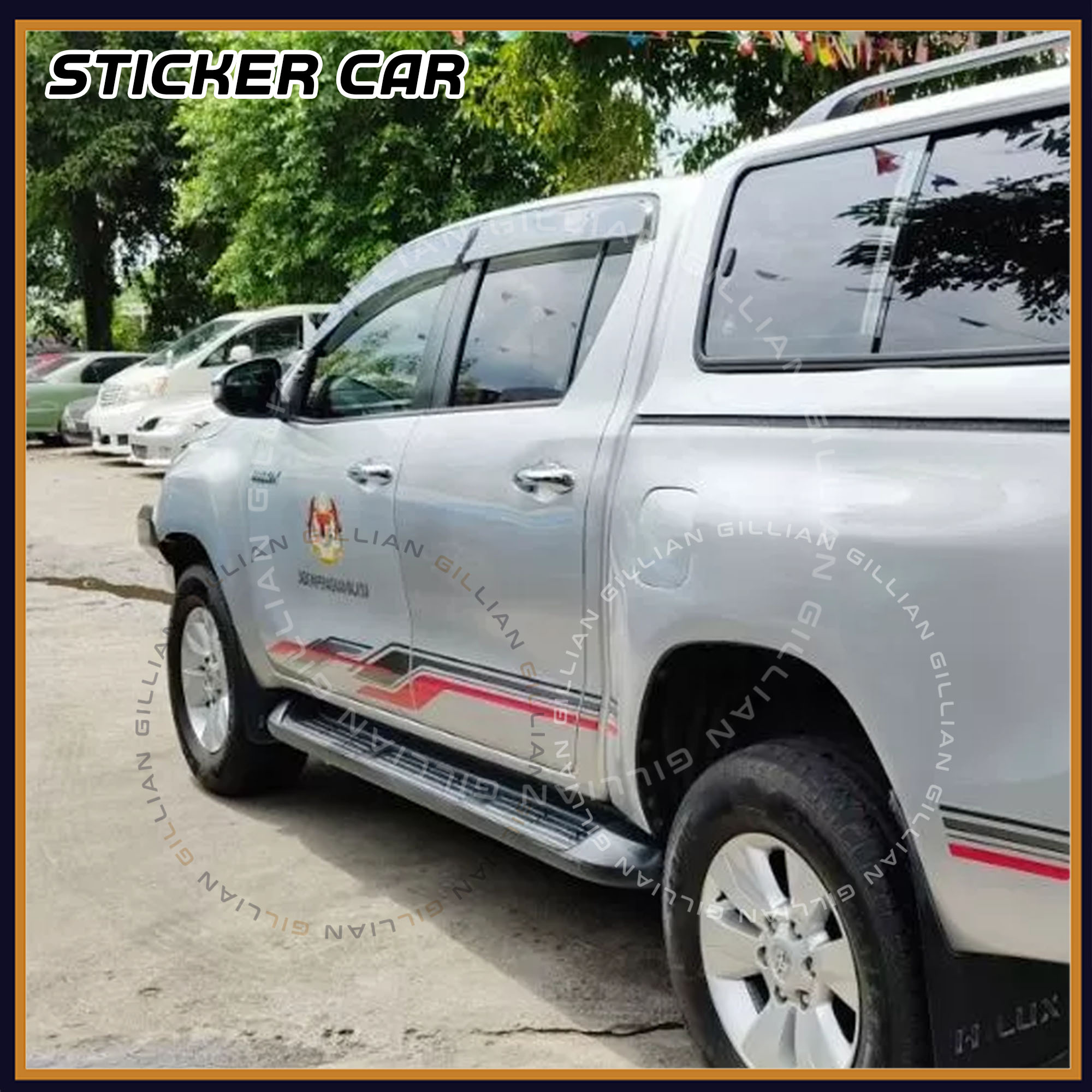 Toyota Hilux Sticker Body Car Accessories Vigo Revo Rocco Commonrail ...