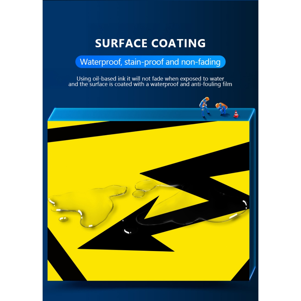 Pelekat Amaran Renjatan Elektrik Warning Stickers Danger Electric Shock ...