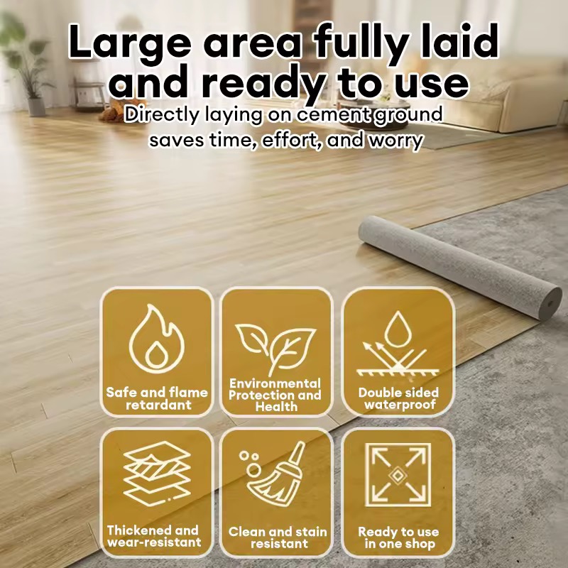 Tikar Getah Tebal 1 Gulung 10/25M Large Size PVC Floor Sticker ...