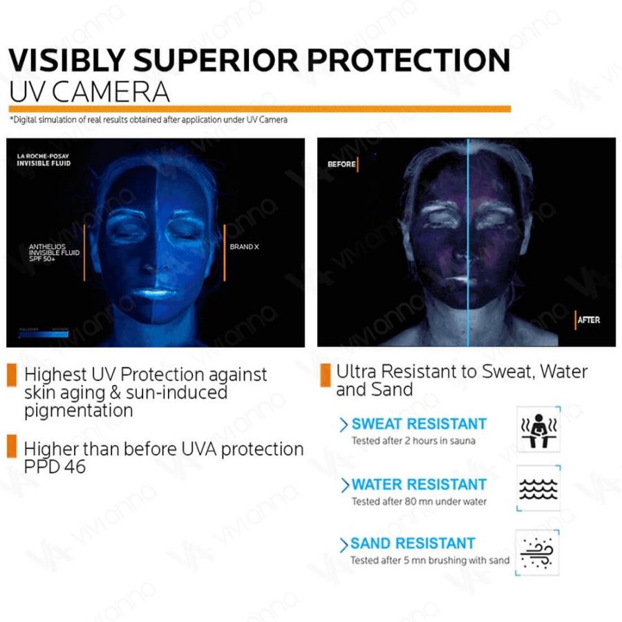Lrp Anthelios UVMune 400 Sunscreen 50ML, UVMUNE 400 Invisible Fluid ...