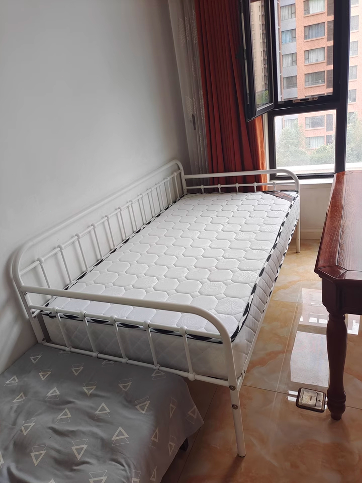 6FT Iron Sofa Bed Single Metal Bed Frame Queen Bed Daybed Katil Bujang ...