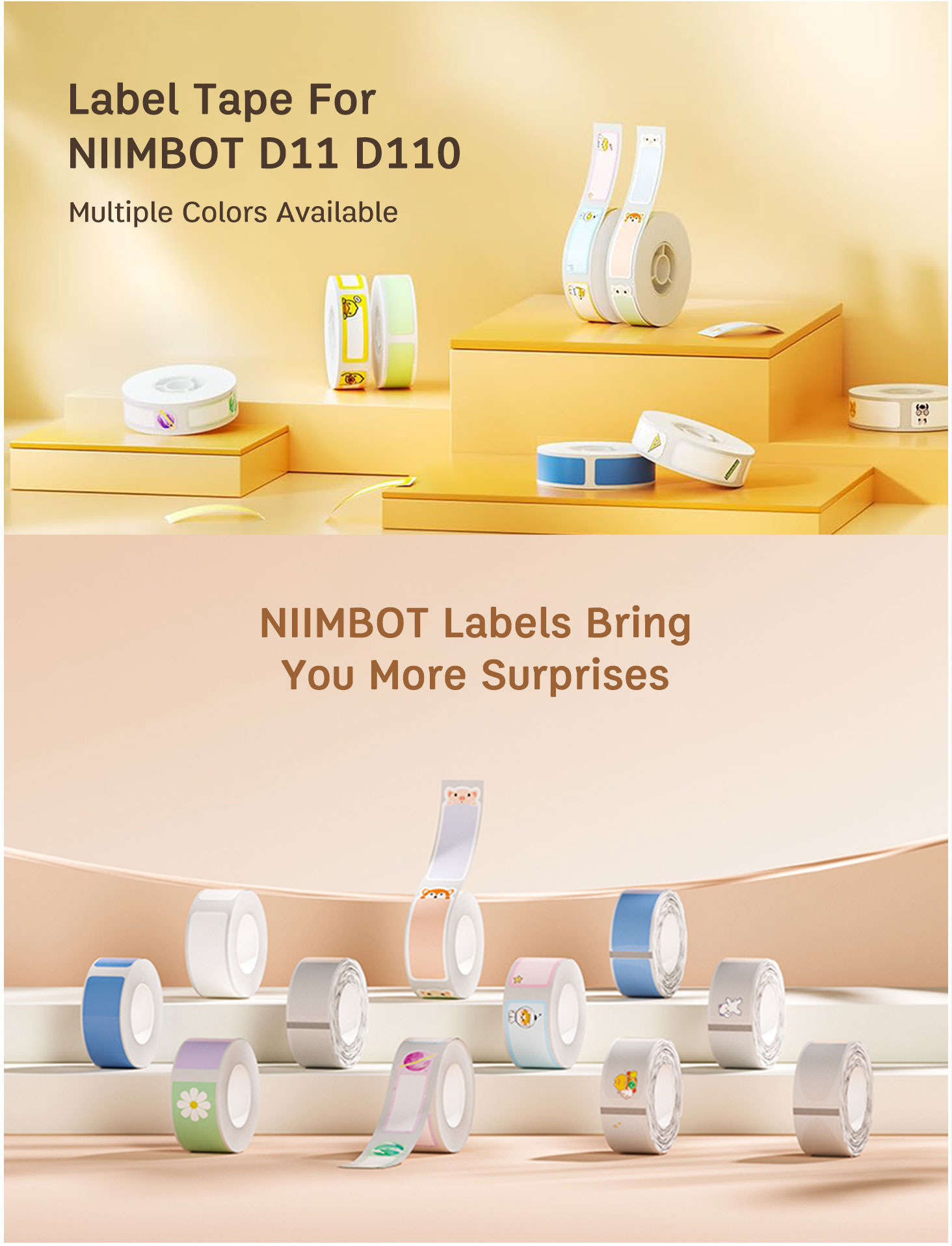 NIIMBOT D11/D110/D101 Label Sticker Set Name and Price Tag Labels ...