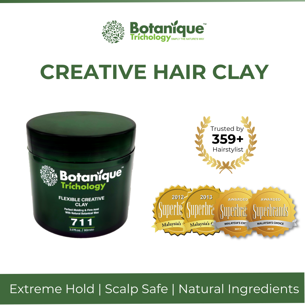 Flexible Creative Clay (711) Botanique Trichology | Hair Styling Clay ...