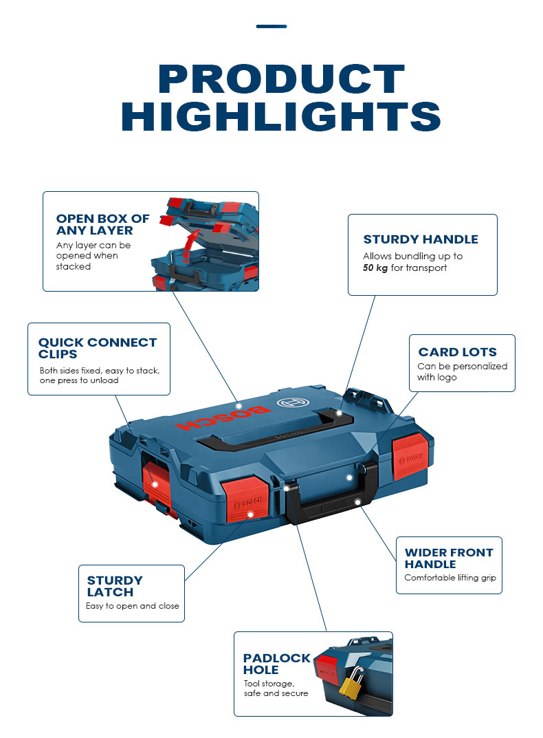 BOSCH L-BOXX 102 136 238 374 LBOXX L BOXX Carrying Case Tool Box Kotak ...
