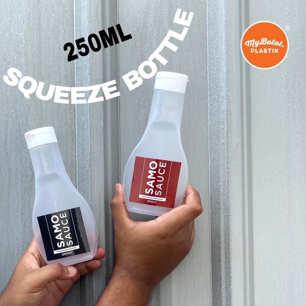 [mybotol] 250ml BOTOL SOS | BOTOL MAYONIS | BOTOL CHEESE | SAUCE BOTTLE ...