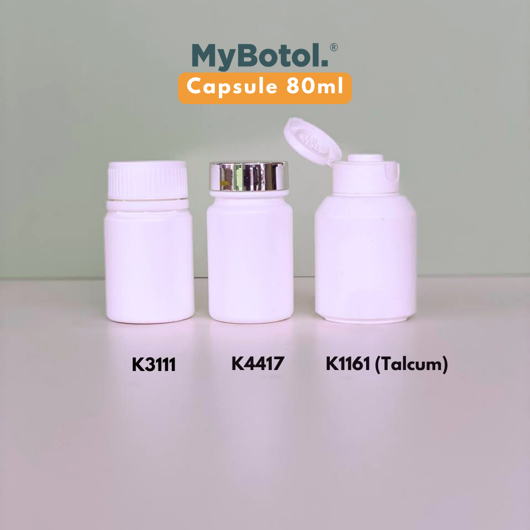 [mybotol] 80ml Botol Kapsul Kosong Pill Container | Shopee Malaysia
