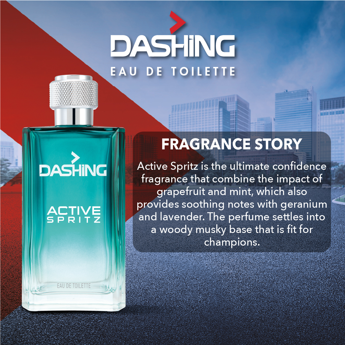 DASHING Eau De Toilette EDT - Active Spirit (100ml) | Shopee Malaysia