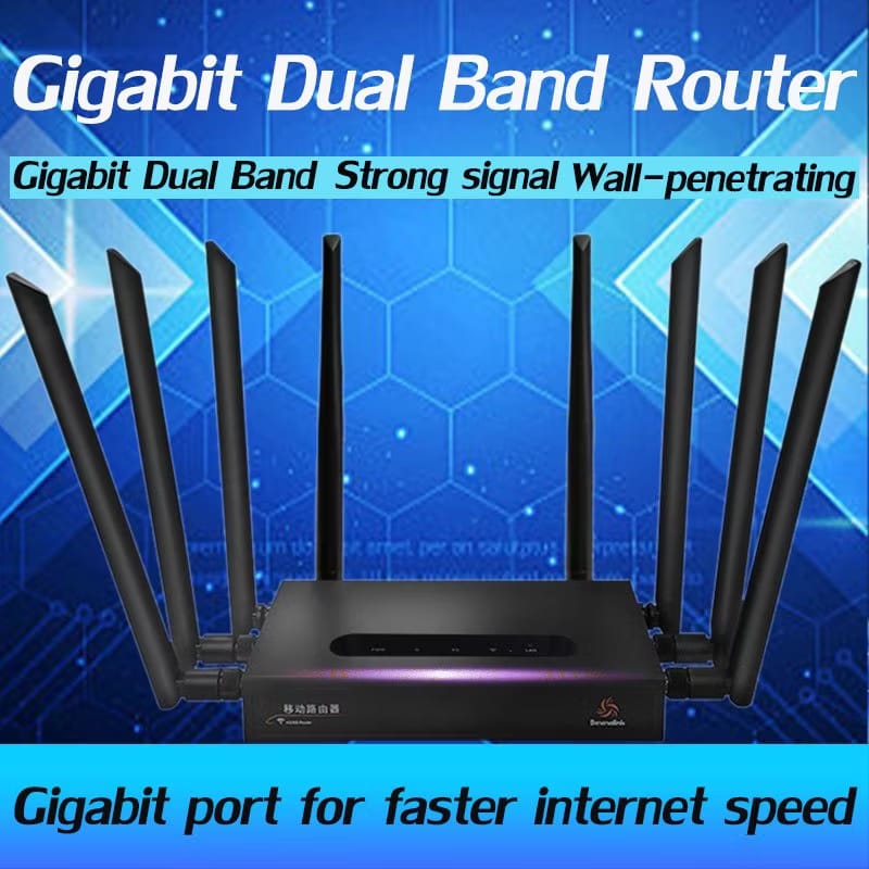 Super Fast High Speed SIM card Modem Router 9000mbps Wall-Penetrating ...