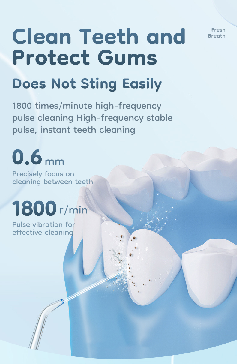 Airuidu CF530 Water Flosser 300ML Large Water Tank 3-Speed Oral ...