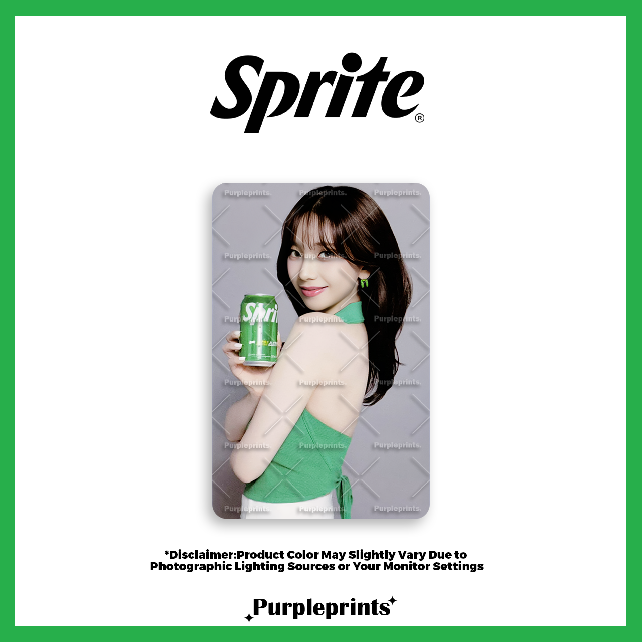 Ae.spa Karina Sprite Event Unofficial Fanmade Kpop Photocards | Shopee ...