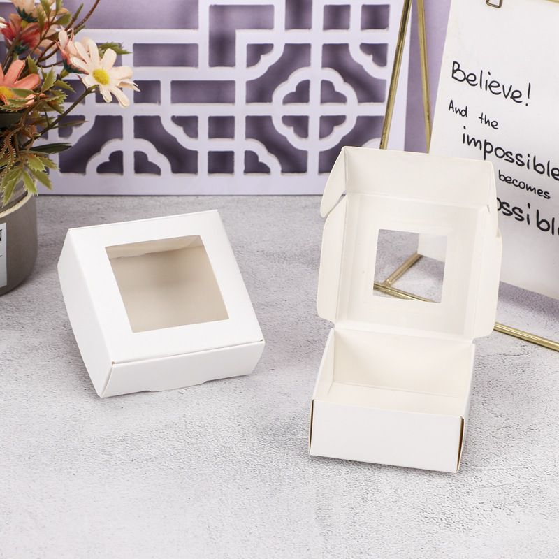 FLOWSY Packaging Window Transparent Box Kotak Brownies Goodies Kahwin ...