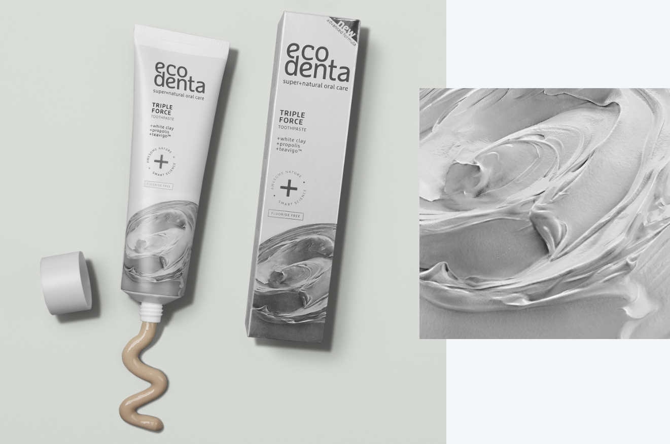 ECODENTA Triple Force Toothpaste With White Clay & Propolis (100mL ...