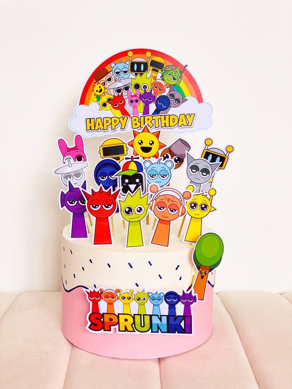 Sprunki Cake Topper set (NO DIY NEEDED) | Shopee Malaysia